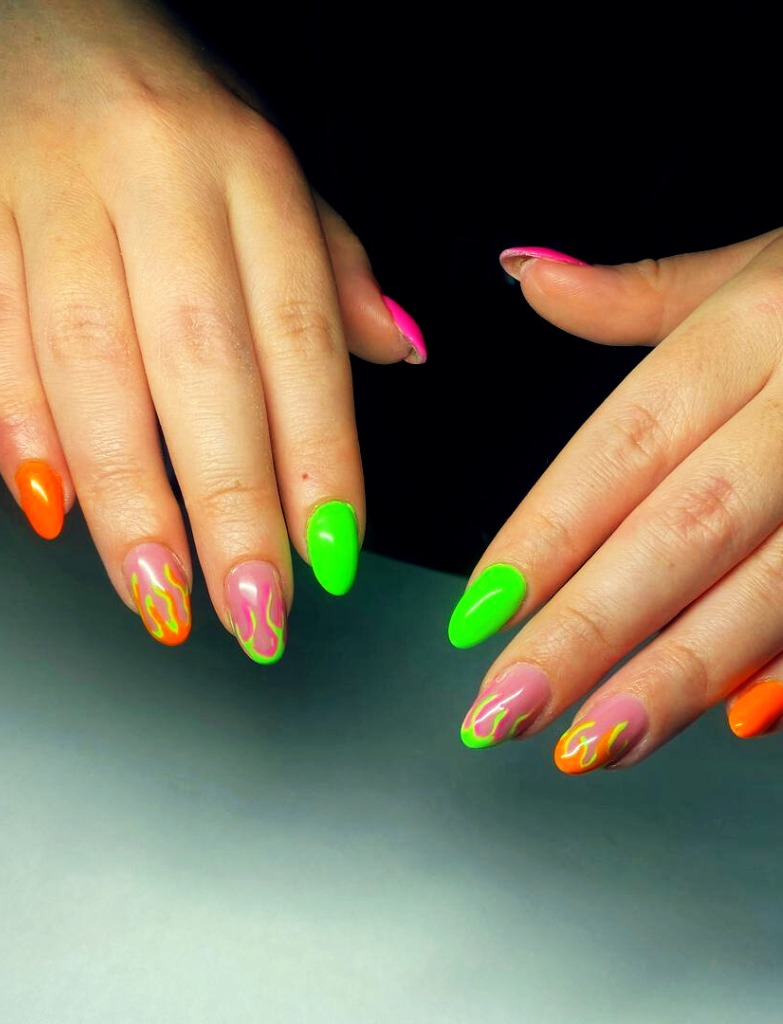 15 Fun Neon Nail Designs You'll Be Obsessed With This Summer