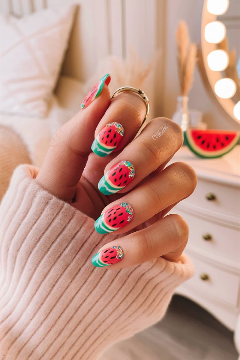 20 Juicy Watermelon Nails You Need to Try This Summer
